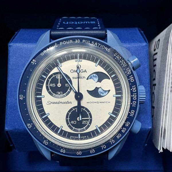 Swatch x Omega MoonSwatch - Super Blue Moonphase | WatchCharts Marketplace