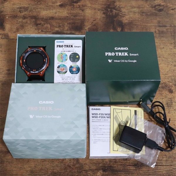 CASIO PROTREK Smart WSD-F20 Mens Watch Digital Orange Japan with Box ...