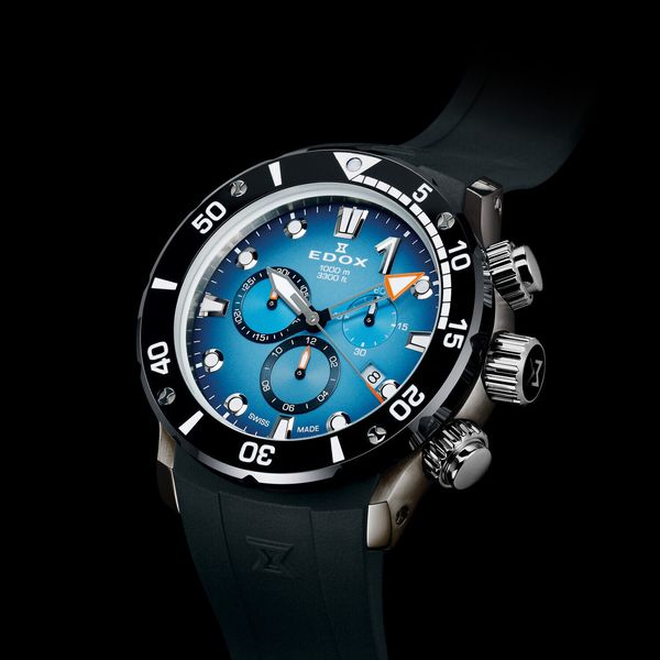 EDOX CO-1 Chronograph 10242 TIN BUIDN Men Watch Diver Wristwatch Titan Helium | WatchCharts ...