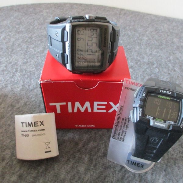 TIMEX EXPEDITION GRID SHOCK + TIMEX EXPEDITION M262 (NEW BATT + BOX ...
