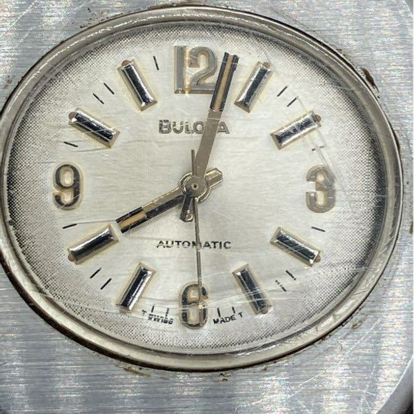 Vintage Bulova Clipper Automatic Men's wrist Watch Stainless Steel RUNS ...
