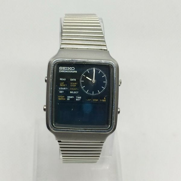 SEIKO H127-5000 1970s ANA-DIGI Chronograph Quartz Mens Steel Watch & Bracelet | WatchCharts ...