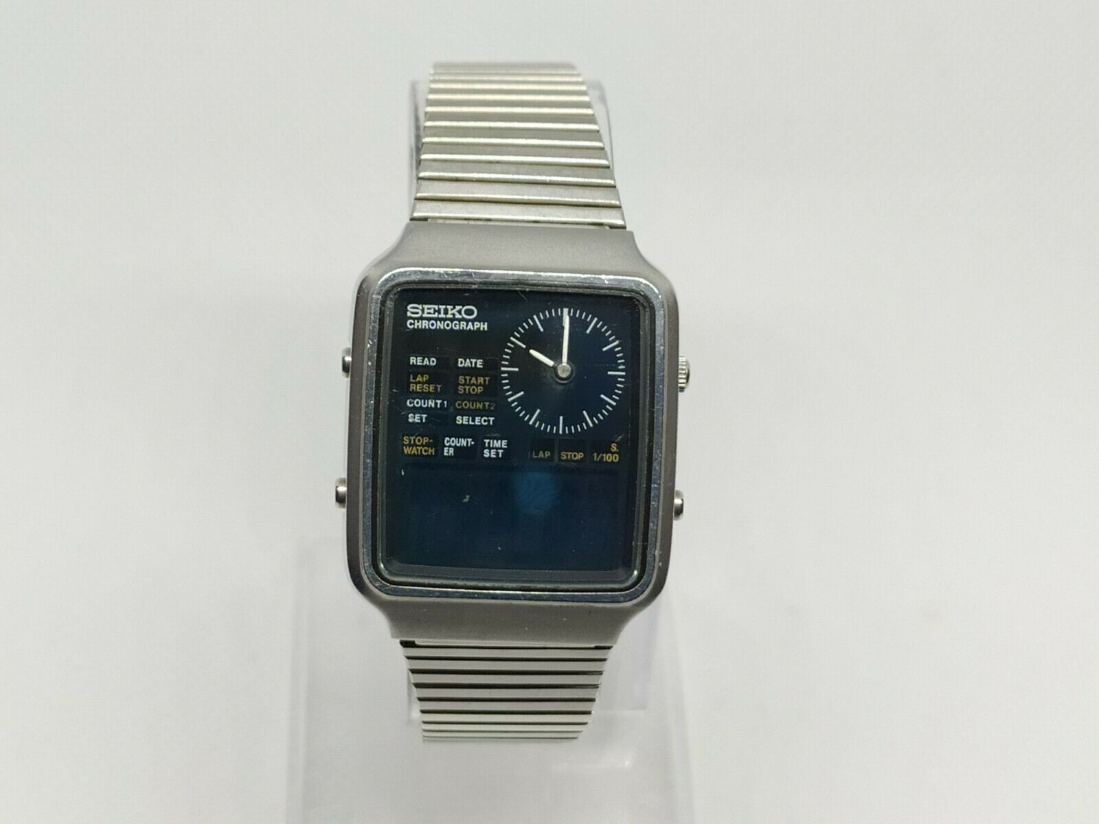 SEIKO H127-5000 1970s ANA-DIGI Chronograph Quartz Mens Steel Watch ...