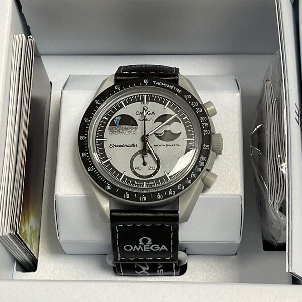 Swatch x Omega Bioceramic Mission to Earth Phase MoonSwatch Grey New ...