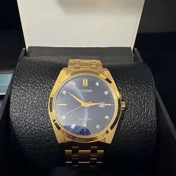 Citizen Classic Peyton Diamond Accent 42mm Blue Dial Stainless Steel ...