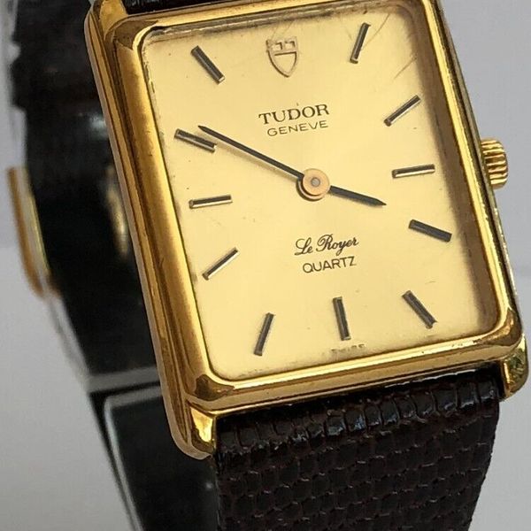 Tudor Geneve Le Royer Tank, luxury watch, gold plated | WatchCharts ...