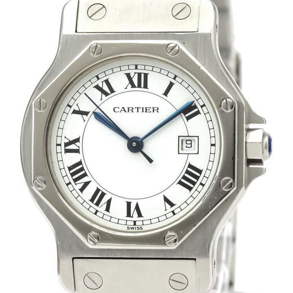 Cartier Santos Octagon MM Stainless Steel Self-winding Boys Watch ...