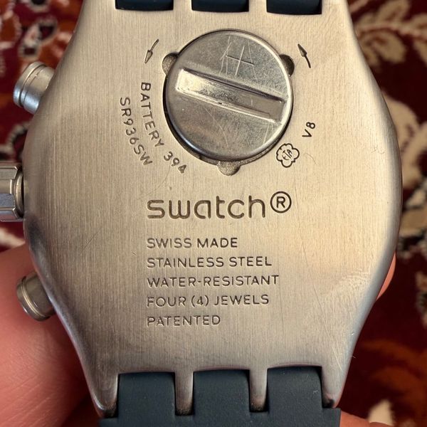 Swatch Blue Grid Watch â Mint Condition â Full Set Box & Papers â Swiss ...