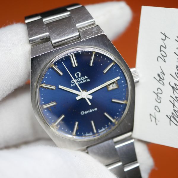 [WTS] Omega Geneve Blue Dial 35mm Automatic with Integrated Bracelet ...
