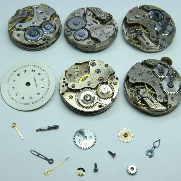 Rolex Rebberg & Other Rebberg 10.5 Ligne Movements and Dials - Not ...