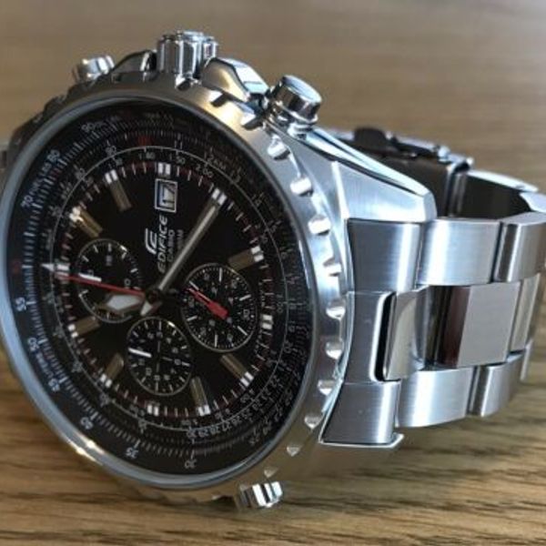 Casio Edifice Ef-527D-1AVEF Chronograph Pilot Watch - Box - Tags ...
