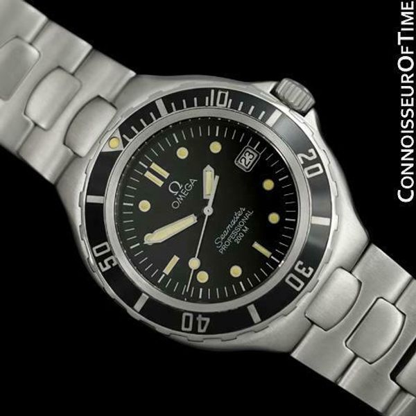 1995 OMEGA SEAMASTER 200M Pre-Bond Dive Stainless Steel Watch - Mint w ...