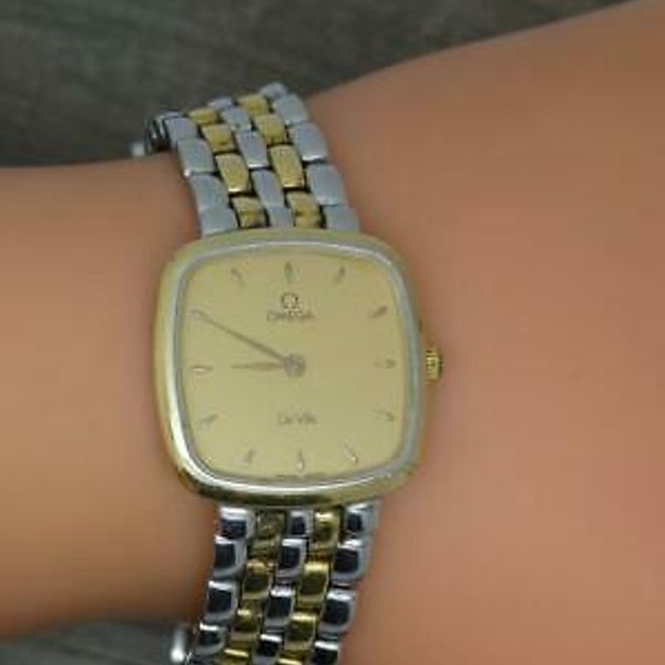Omega De Ville Ladies Gold & Steel Bracelet Watch, For repair or parts ...