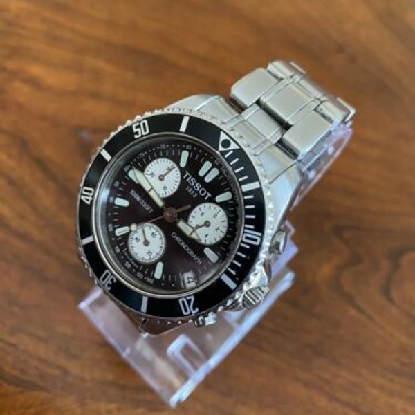 TISSOT Sports Chronograph Metal Bracelet 100m E662/762M - Boxed | WatchCharts Marketplace