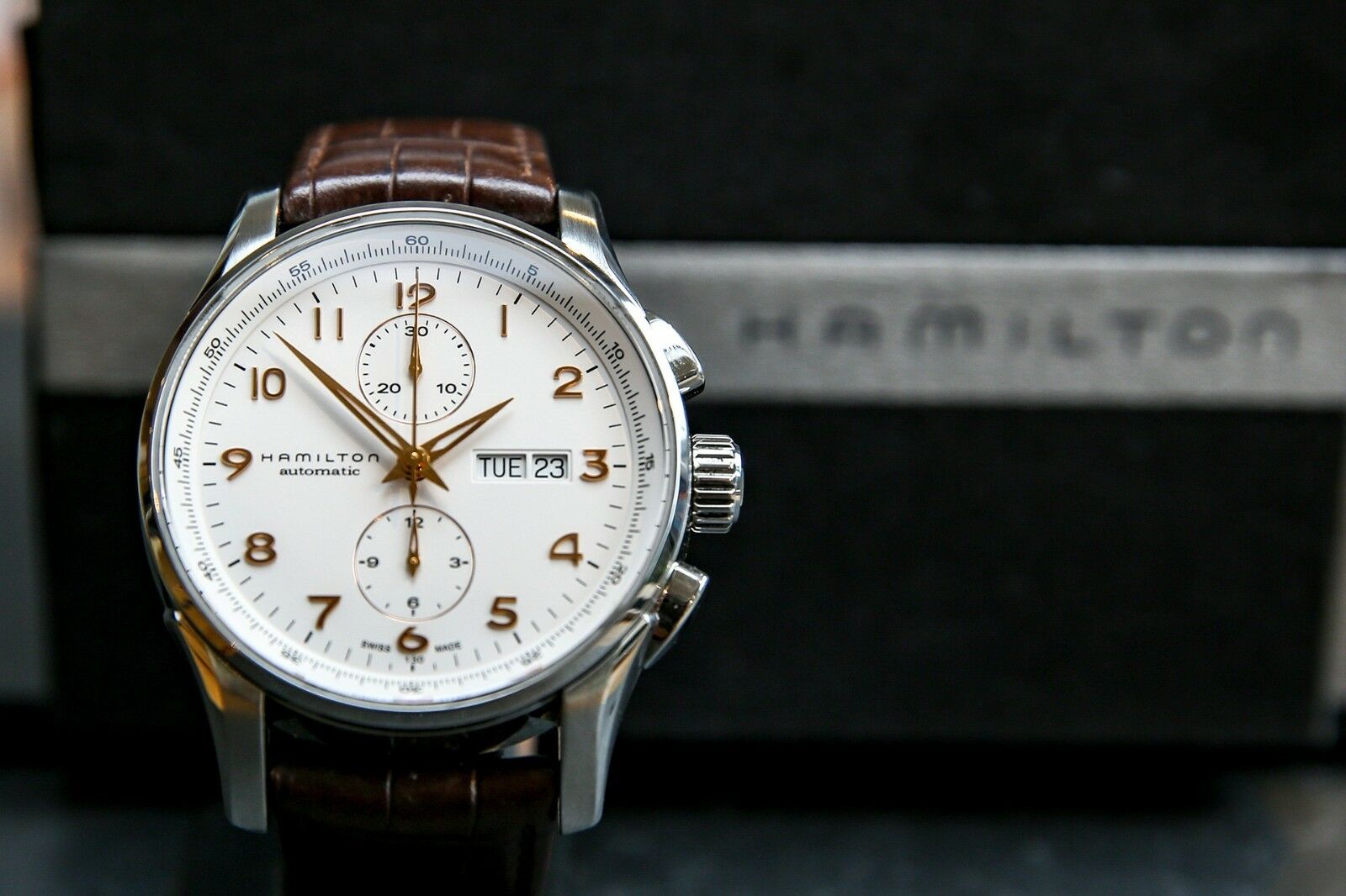 HAMILTON | 'Jazzmaster' | 45mm | Maestro | White Dial Automatic ...