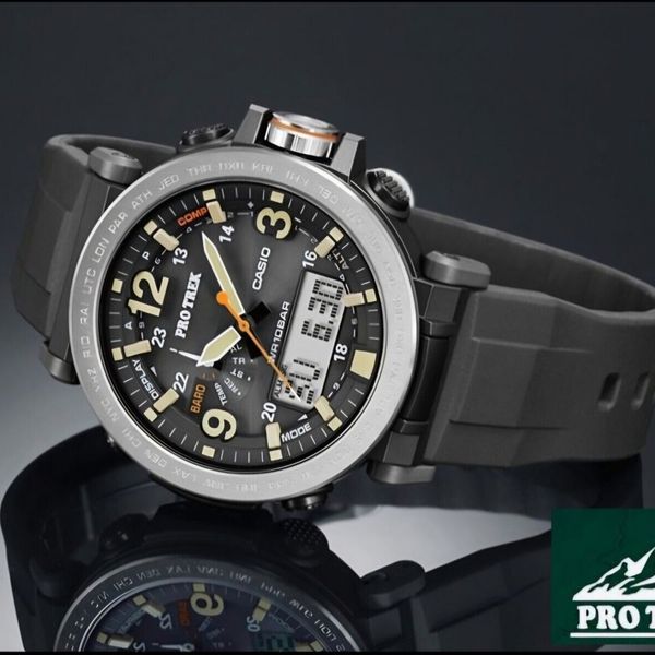 Casio Pro Trek Men's Tough Solar Triple Sensor 51mm Watch PRG-600-1 | WatchCharts Marketplace