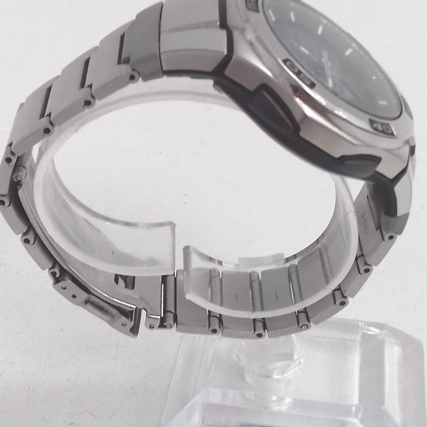 Casio Wave Ceptor Mens Watch Analogue & Digital Display Silver Tone WVA ...