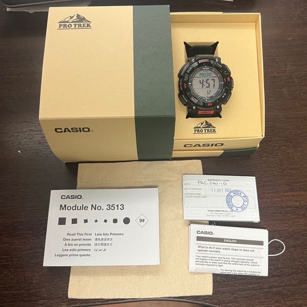 Casio Protrek PRG-340-1D triple sensors G-Shock | WatchCharts Marketplace