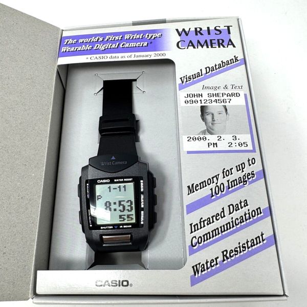 CASIO WQV-1 Original 2000 Wrist Camera Digital Watch New In Box NOS New ...