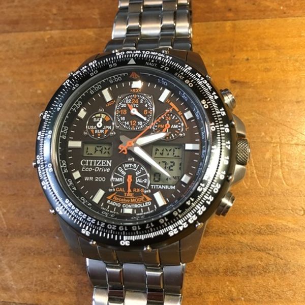 SOLD: Citizen Skyhawk A-T Titanium JY0010-50E, $320 USD | WatchCharts