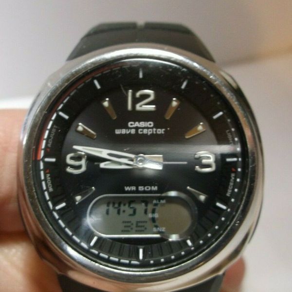 Casio Wave Ceptor 3747 WVA-106HA Men's Illuminator World Time Watch ...