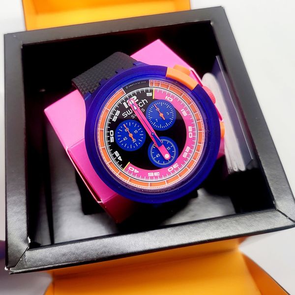 Swatch Big Bold Chrono 2024 - SB06N101-5300 - Neon party to the max PAY ...