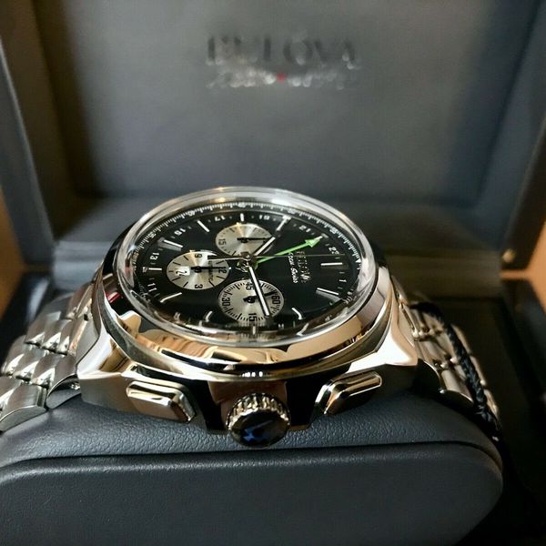 Bulova AccuSwiss Telc Limited Edition 63B187 Automatic Chronograph GMT ...