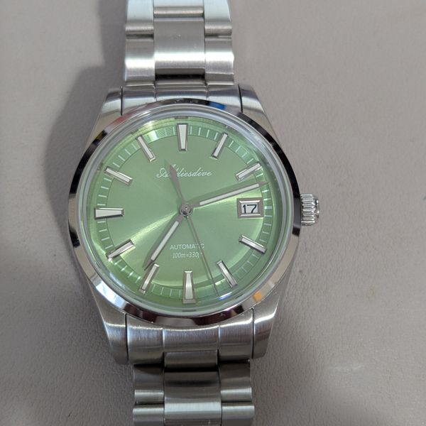 Reduced: Mint green dress watch Addiesdive AD2077 | WatchCharts Marketplace