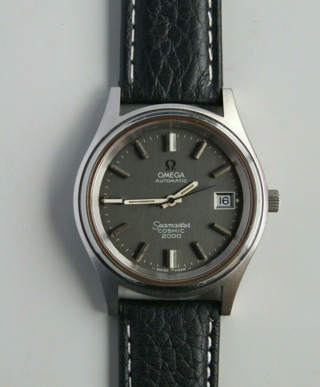 OMEGA Seamaster Cosmic 2000 automatic vintage calendar 1012 jumbo 166. ...