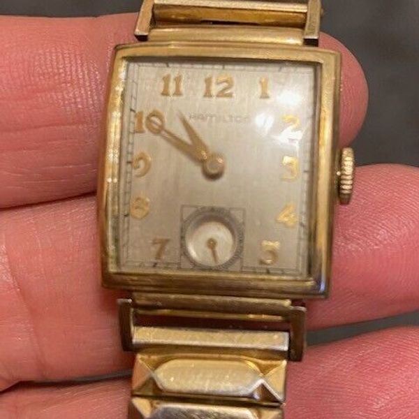 Vintage Men's HAMILTON 17 JEWEL 14K GOLD FILL WRIST WATCH | WatchCharts ...