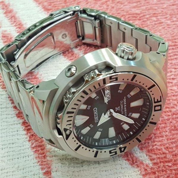 SOLD: (EU) Seiko Baby Tuna / Shrouded Monster (SRP637) plus Strapcode ...
