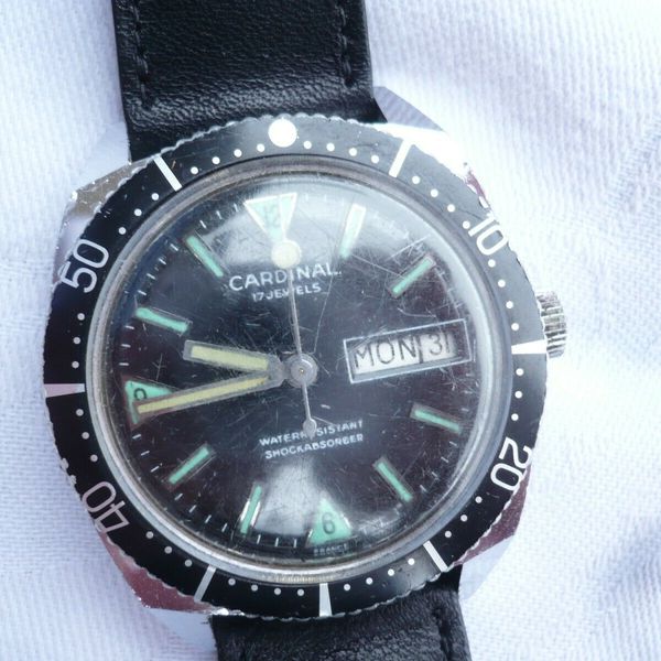 Vintage Cardinal Dive watch 17 jewels | WatchCharts