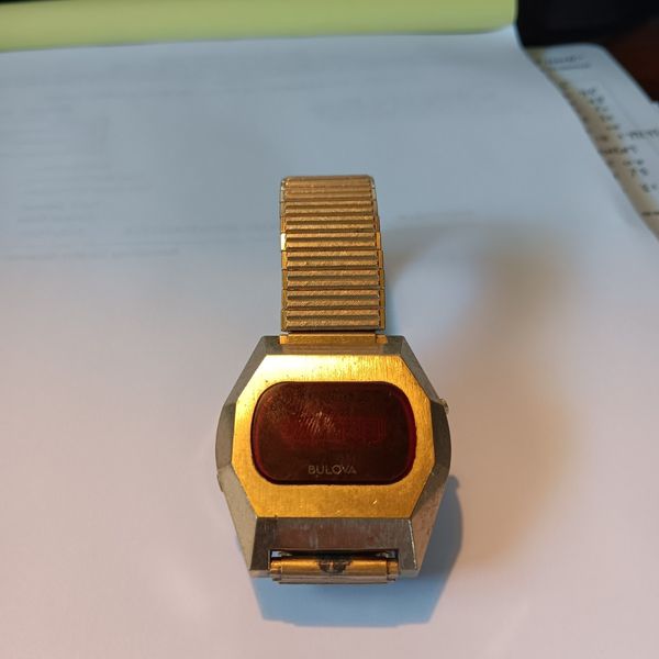 Bulova Red LED N5 Menâ s Watch 1970s WORKING!!! | WatchCharts Marketplace