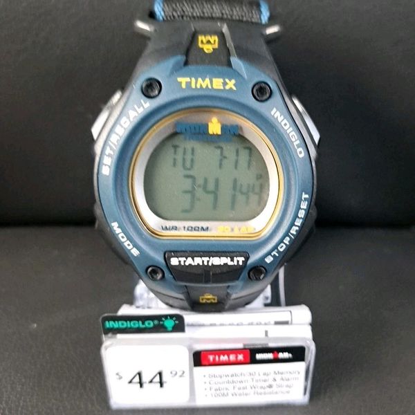 Timex T5K413, Men's Ironman Fast-Wrap Watch, NEW, Indiglo, Alarm ...