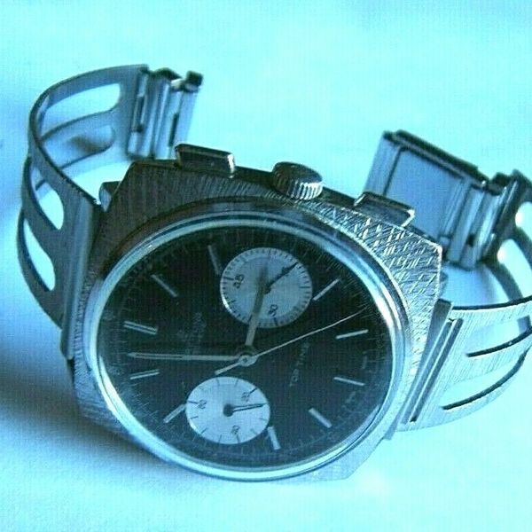 VTG 60'S BREITLING TOP TIME CHRONOGRAPH REF 2007 VENUS 188 17J PANDA ...