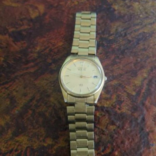 Vintage SEIKO MENS Watch 5Y22-6009 Gold Tone Metal Band -New Battery ...