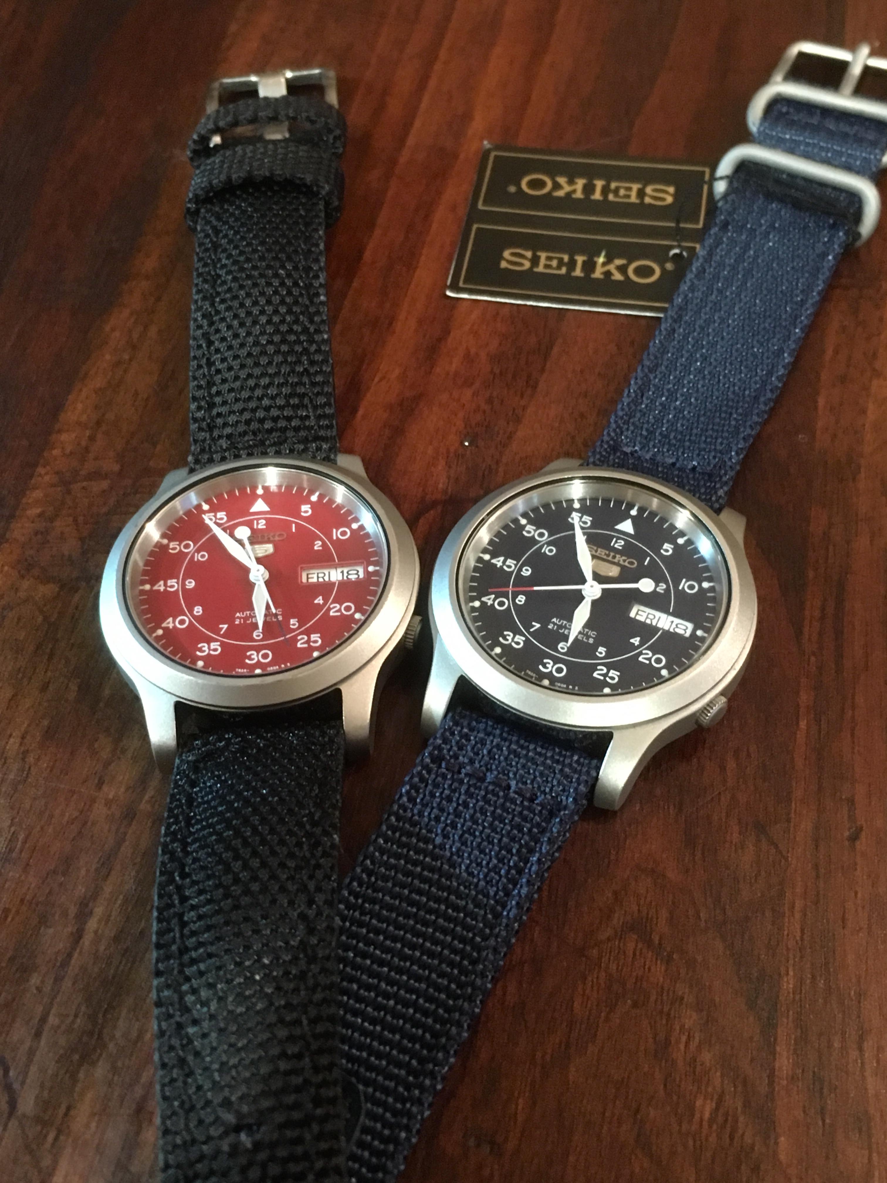 [WTS][WTT] Seiko 5s! SNK807 & SNKM95 | WatchCharts