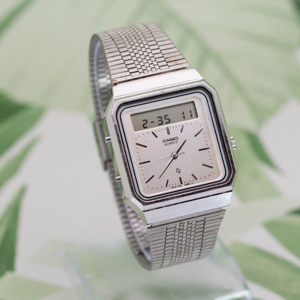 1984 CASIO AT-550 TOUCH DRAW SCREEN CALCULATOR ANA-DIGI JAPAN VINTAGE ...