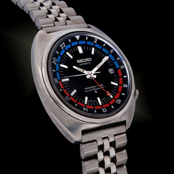 Vintage Seiko Navigator Timer GMT automatic watch | WatchCharts Marketplace