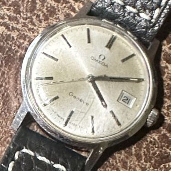 OMEGA Geneve Cal.613 Manual Winding Men's 34mm Silver Runs Well Vintage ...