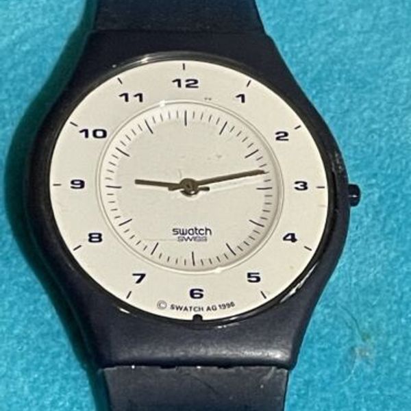 RARE! Vintage 1997 Swatch Skin MONOBLUE SFN100 thin watch | WatchCharts ...