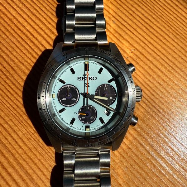 Seiko Speedtimer Limited Edition SSC937 - Full set - 39mm Baby blue ...
