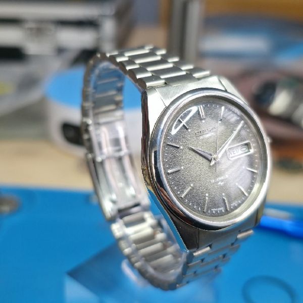 Vintage Original Seiko With Stunning Textured Green Dial + Auto 6309A ...