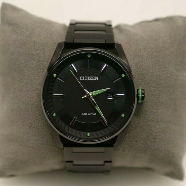 Citizen Men's Watch E111-S108683 Eco-Drive Green Black Dial Stainless ...