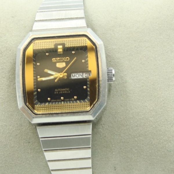 Vintage SEIKO 5 2949-519A Steel Day/Date Automatic Wristwatch - L34 ...