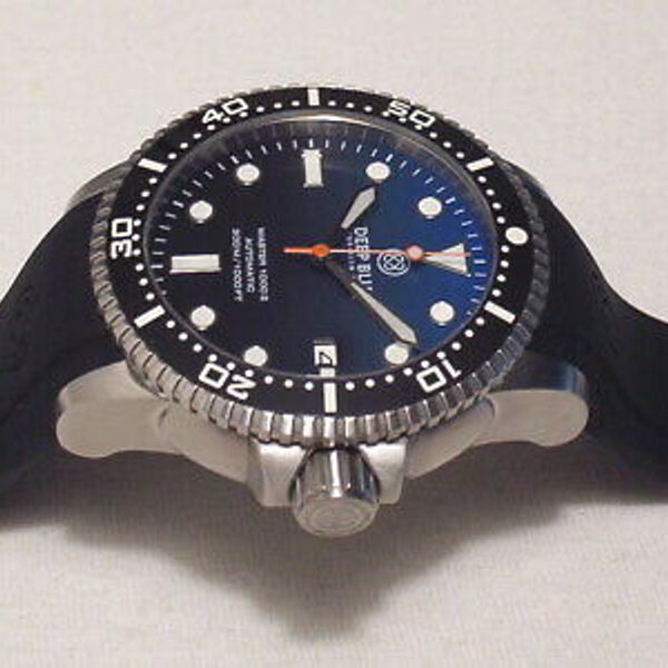DEEP BLUE MASTER 1000 II DIVER, BLACK/BLUE GRADIENT DIAL, CERAMIC BEZEL ...