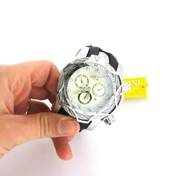 Invicta 8161 VENOM RESERVE Chronograph Silicone SS Watch Not Working AS ...