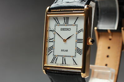 [Top MINT] Seiko Tank Dress SUP880 V115-0BC0 Solar 28mm Qz Mens Watch From JAPAN | WatchCharts ...