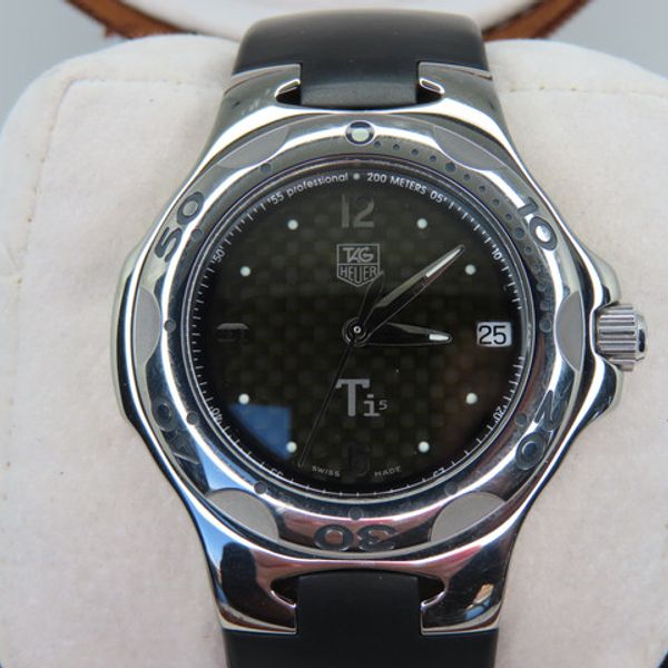 Tag Heuer Kirium Ti5 Titanium Black Carbon Fiber Quartz Watch WL1180 ...