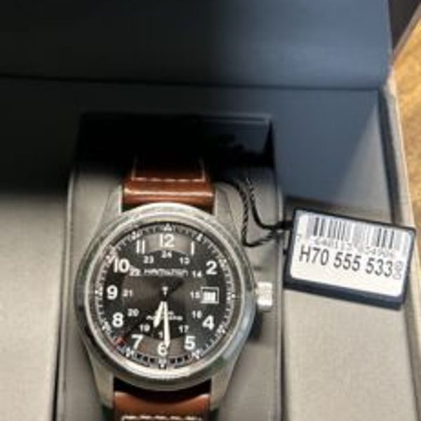 Hamilton 42mm Mechanical Khaki Field Watch. H70 555 533 | WatchCharts ...